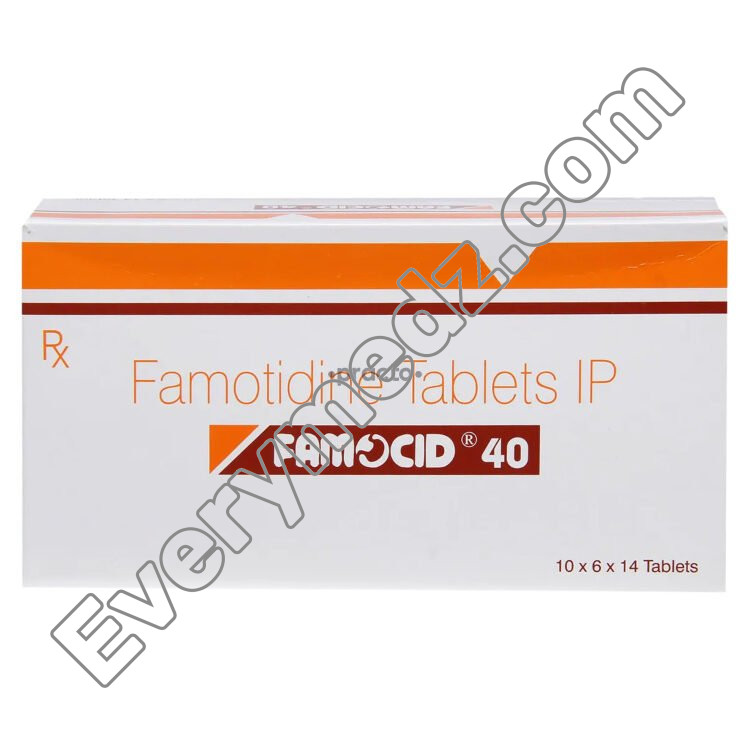 Famocid 40Mg (Famotidine) - Everymedz.com